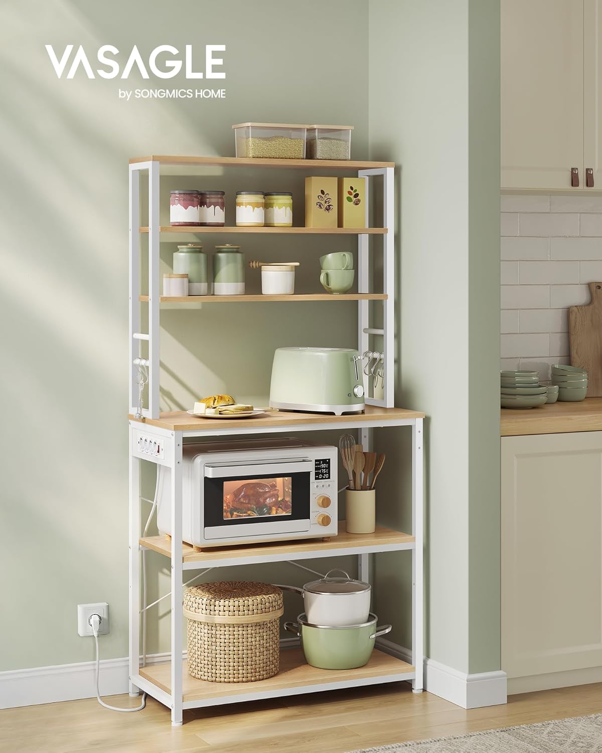 VASAGLE Kitchen Shelf with Sockets KKS119Y02 – Mall LB